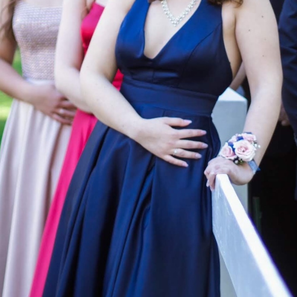 Navy Blue Prom Dress - Gem
